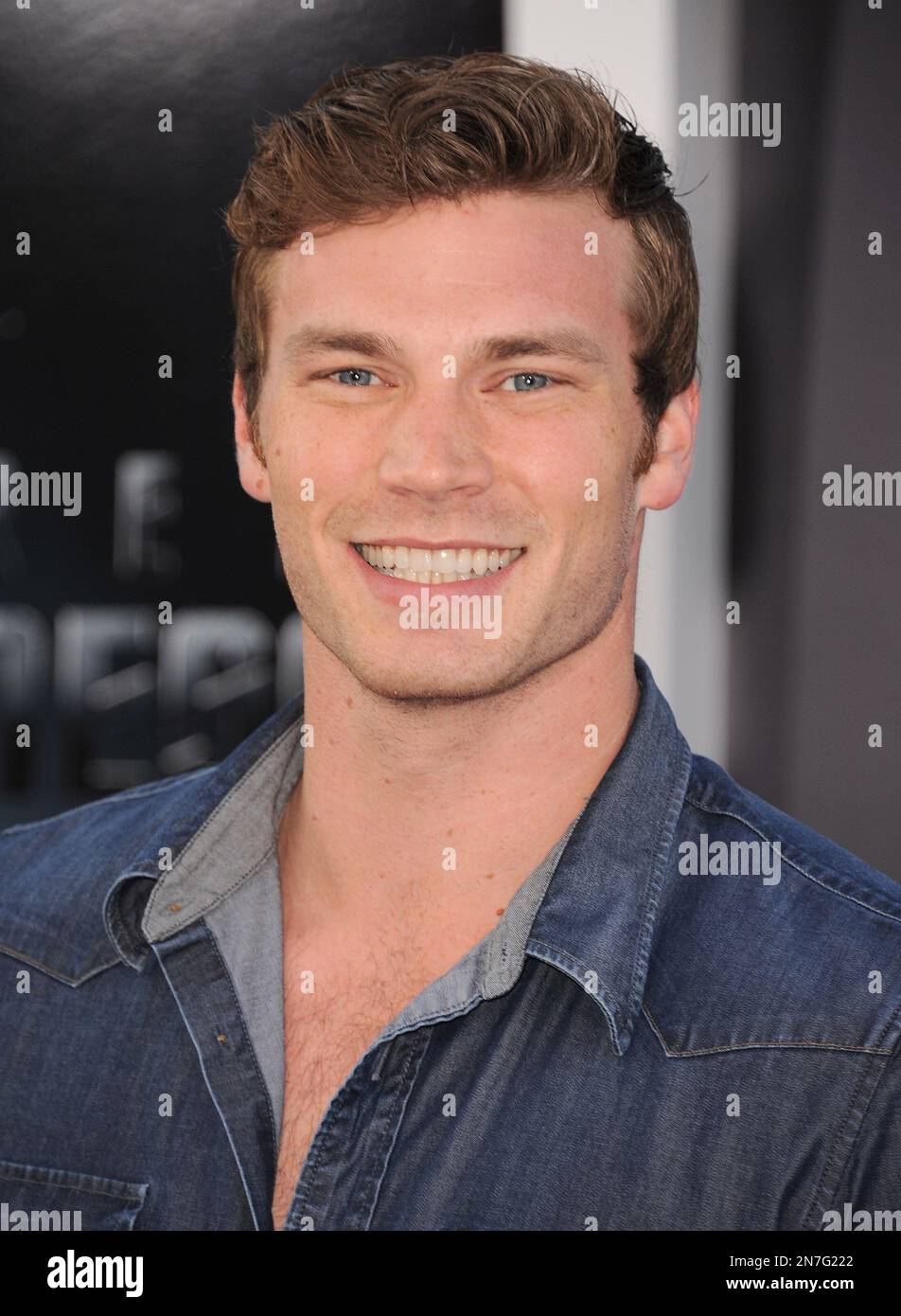 Derek Theler arrives at the LA premiere of "Star Trek Into Darkness" at ...