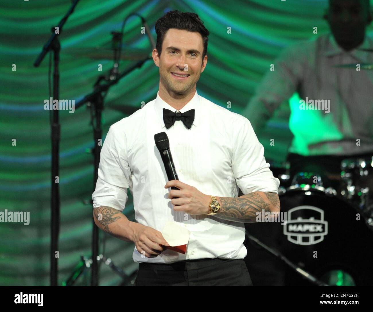 Adam Levine of Maroon 5 accepts the "President's Award" at the "BMI ...