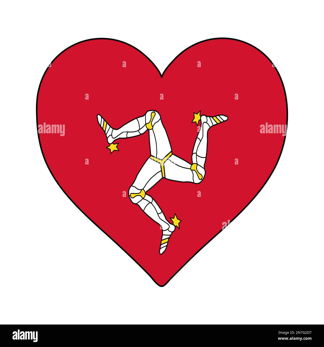 Isle of Man Heart Shape Flag. Love Isle of Man. Visit Isle of Man ...