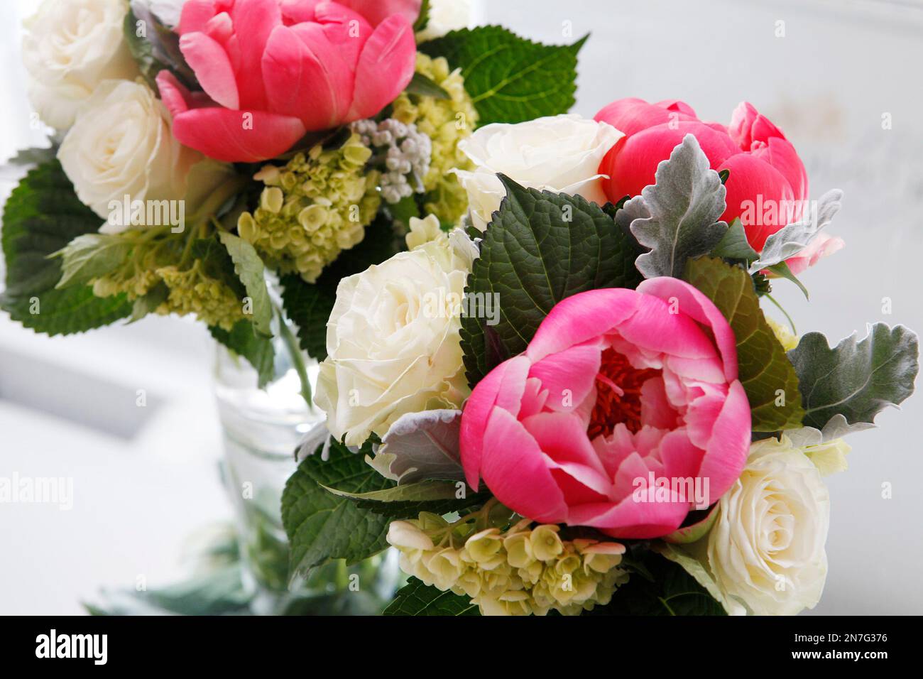 Flower arrangements at the Corelle National Wedding Registry Month at ...