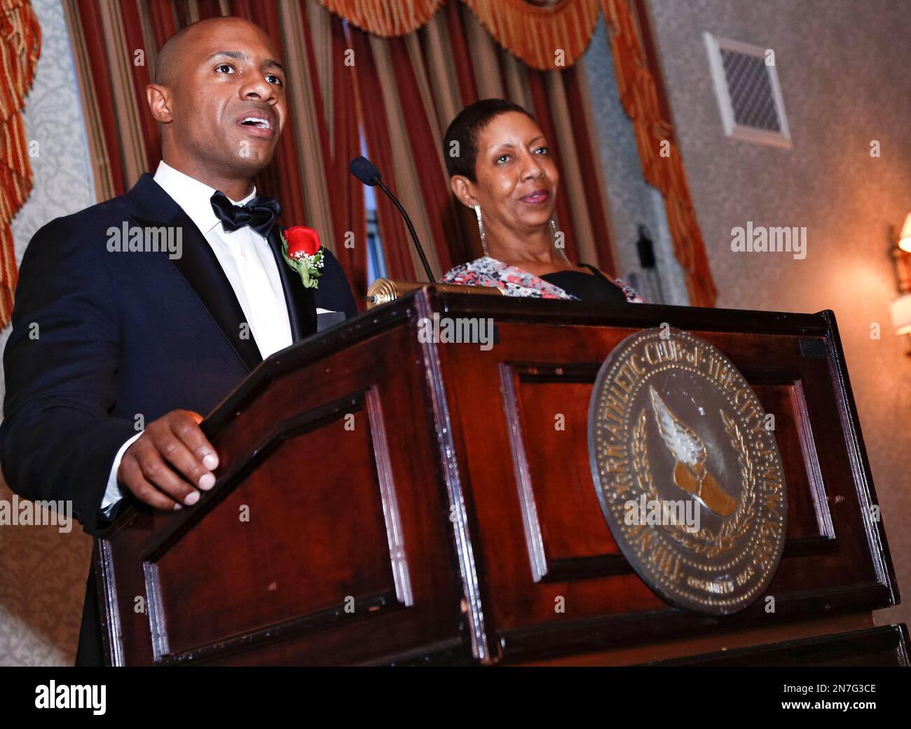 ESPN analyst Jay Williams and Althea Williams, Director of Fundraising ...