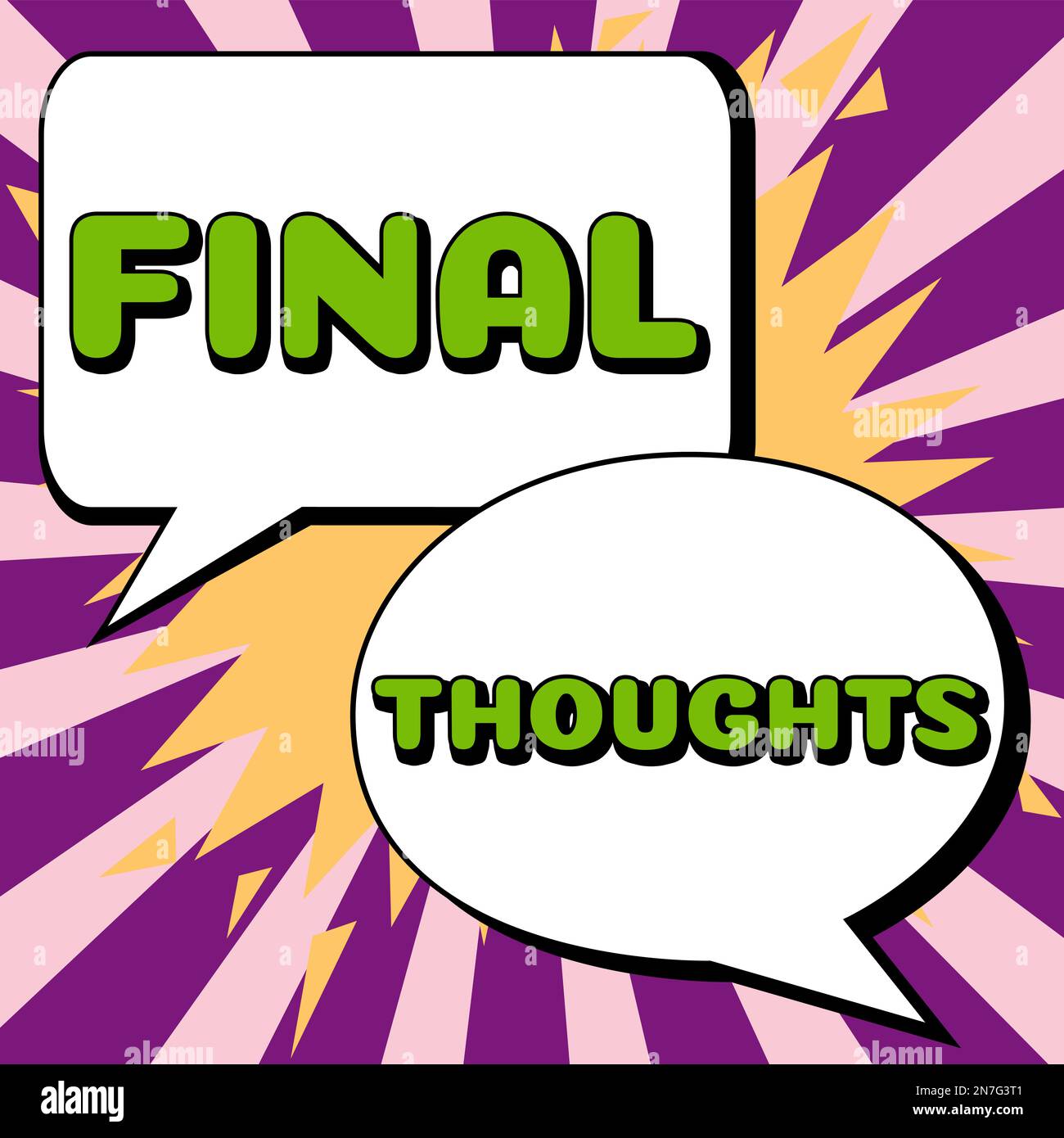 Text showing inspiration Final Thoughts. Word Written on Conclusion ...