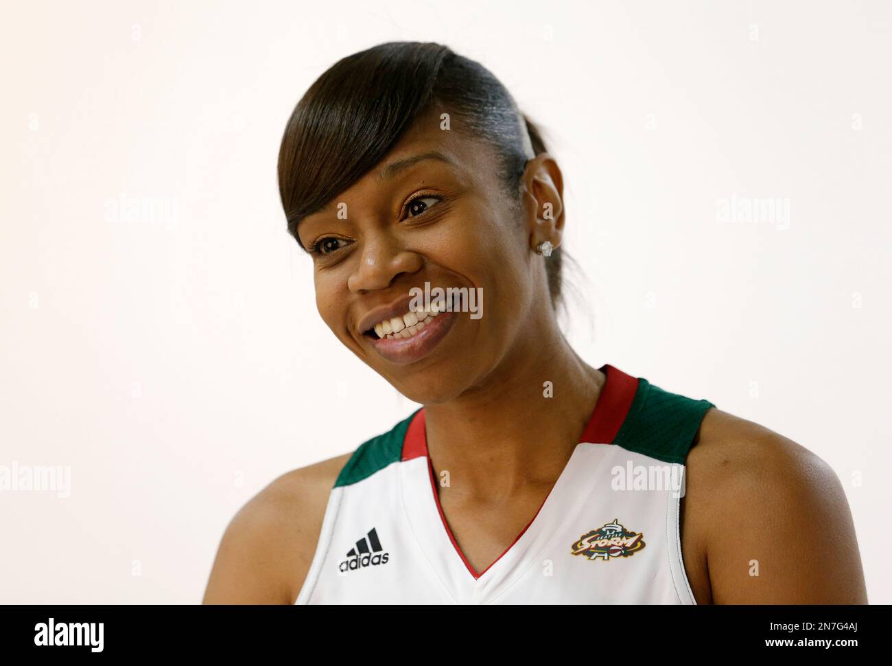 Seattle Storm's Tina Thompson poses for a portrait Tuesday, May 14 ...
