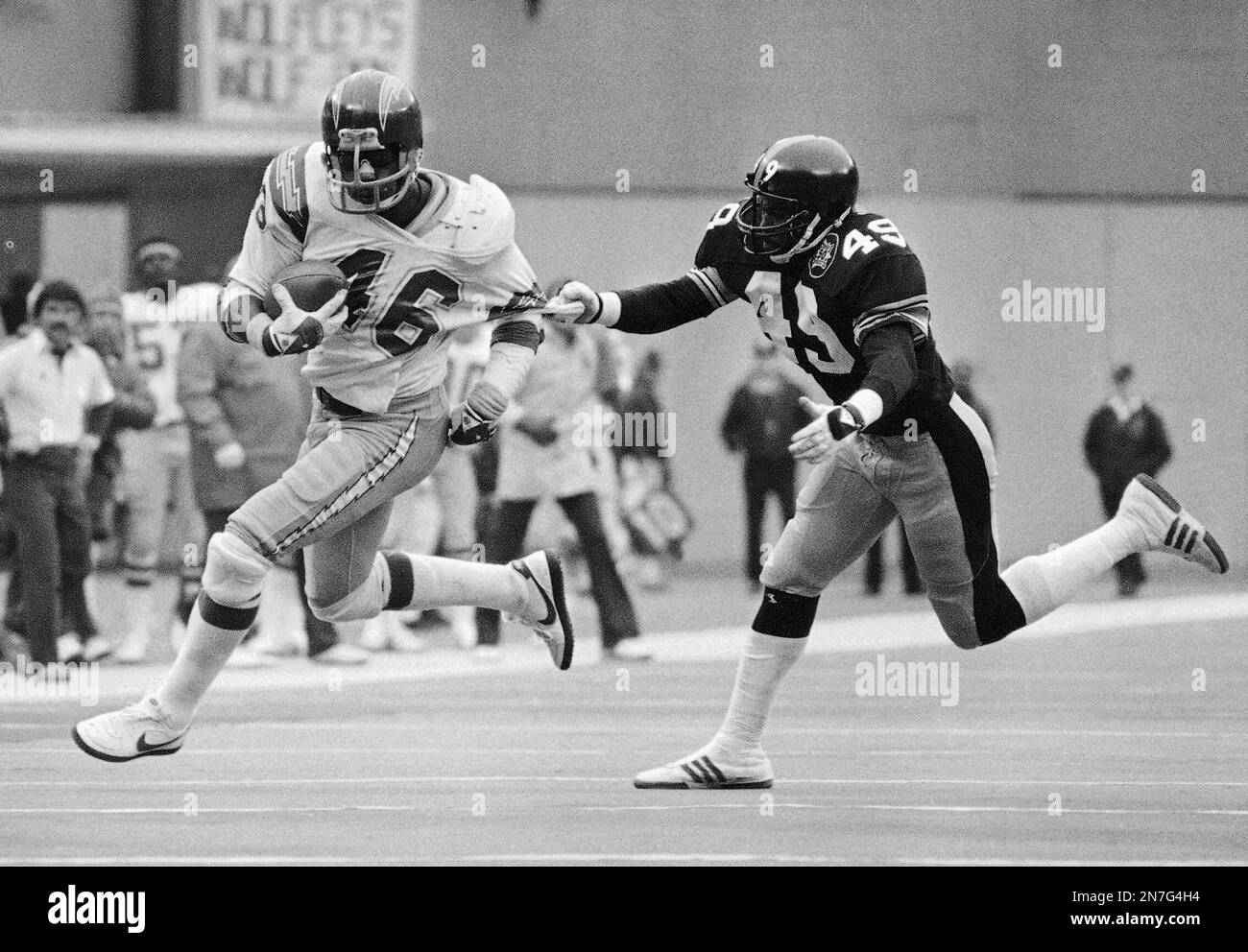 FILE - In this Jan. 19, 1983, file photo, San Diego Chargers Chuck ...