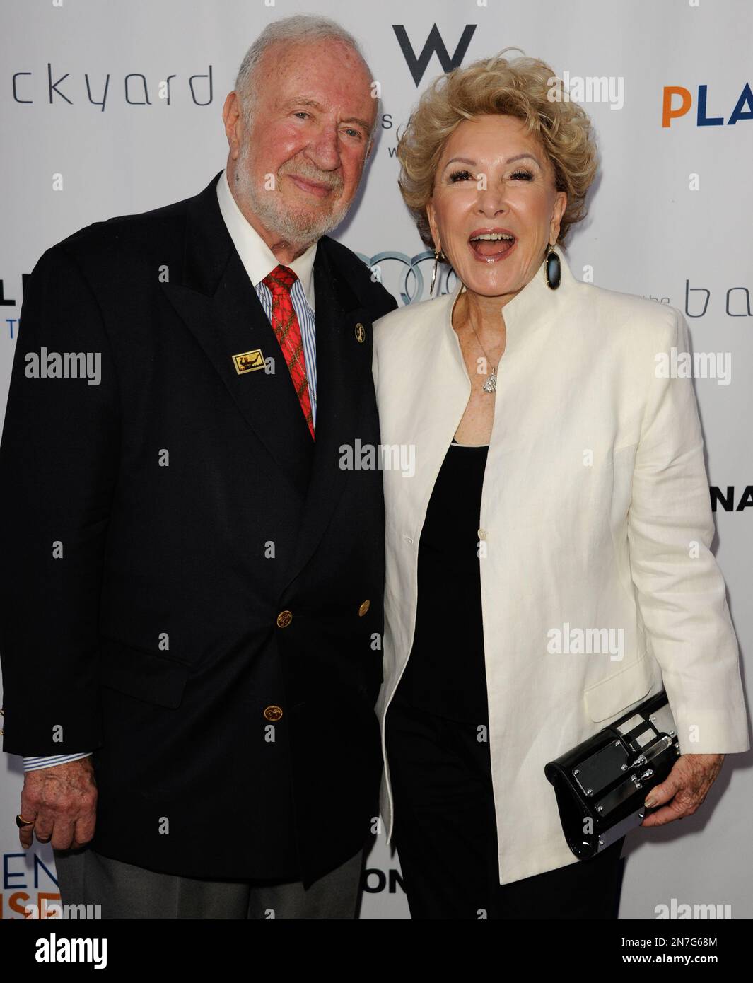 Jay; Weston, left, and Ginny Mancini arrive at the annual "Backstage At ...