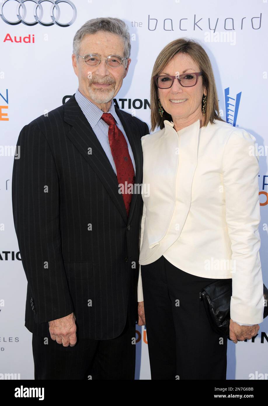 Barry Meyer, chairman of Warner Bros., left, and Wendy Meyer attend the ...