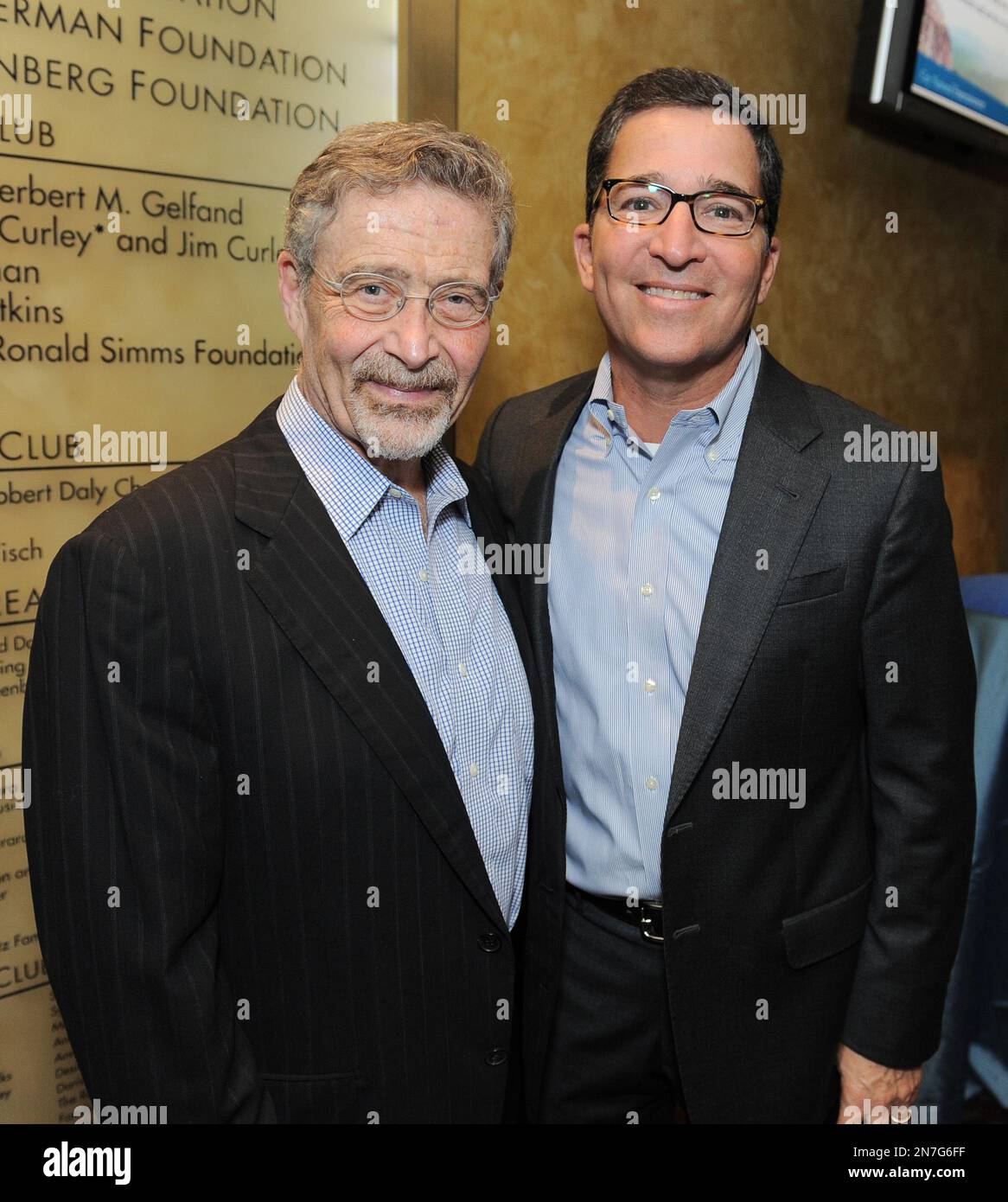 EXCLUSIVE CONTENT - Barry Meyer, chairman of Warner Bros., left, and ...