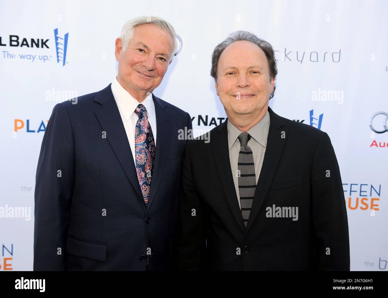 Bruce Ramer, left, and Billy Crystal attend the Backstage at the Geffen ...