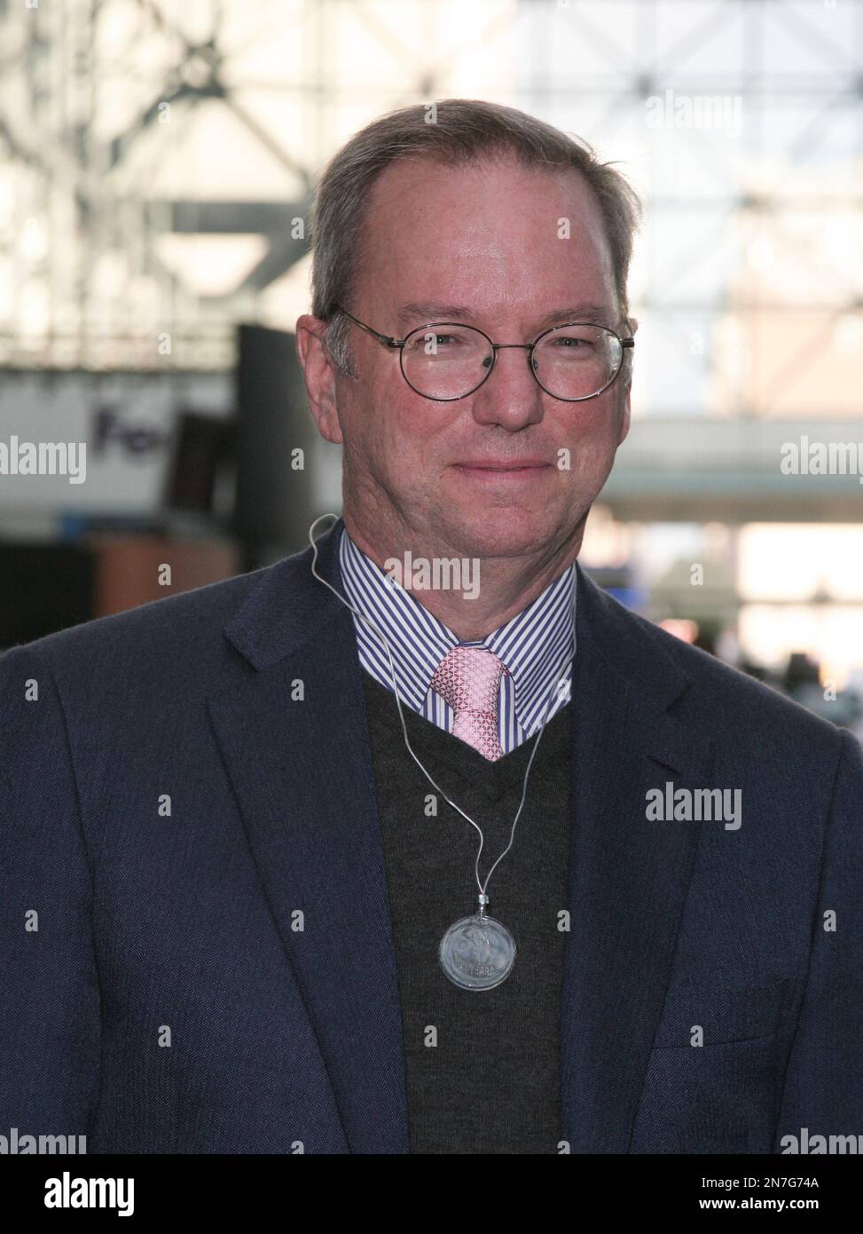 Executive chairman of Google Eric Schmidt attends the Robin Hood ...