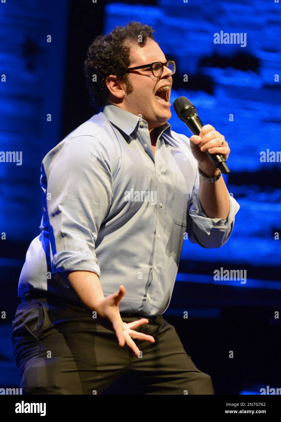 EXCLUSIVE CONTENT - Josh Gad performs during the Backstage at the ...
