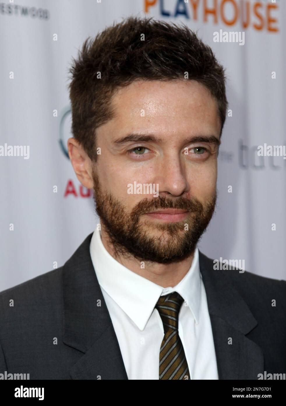 Topher Grace arrives at the Backstage at the Geffen gala at the Geffen ...
