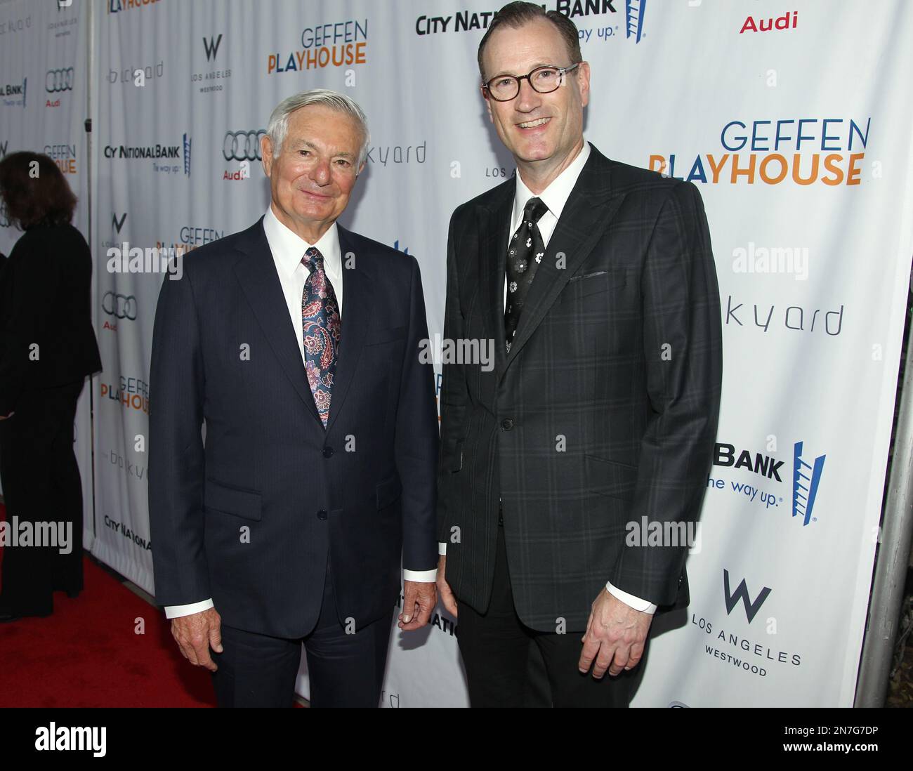 Bruce Ramer, left, and Geffen Playhouse managing director Ken Novice ...