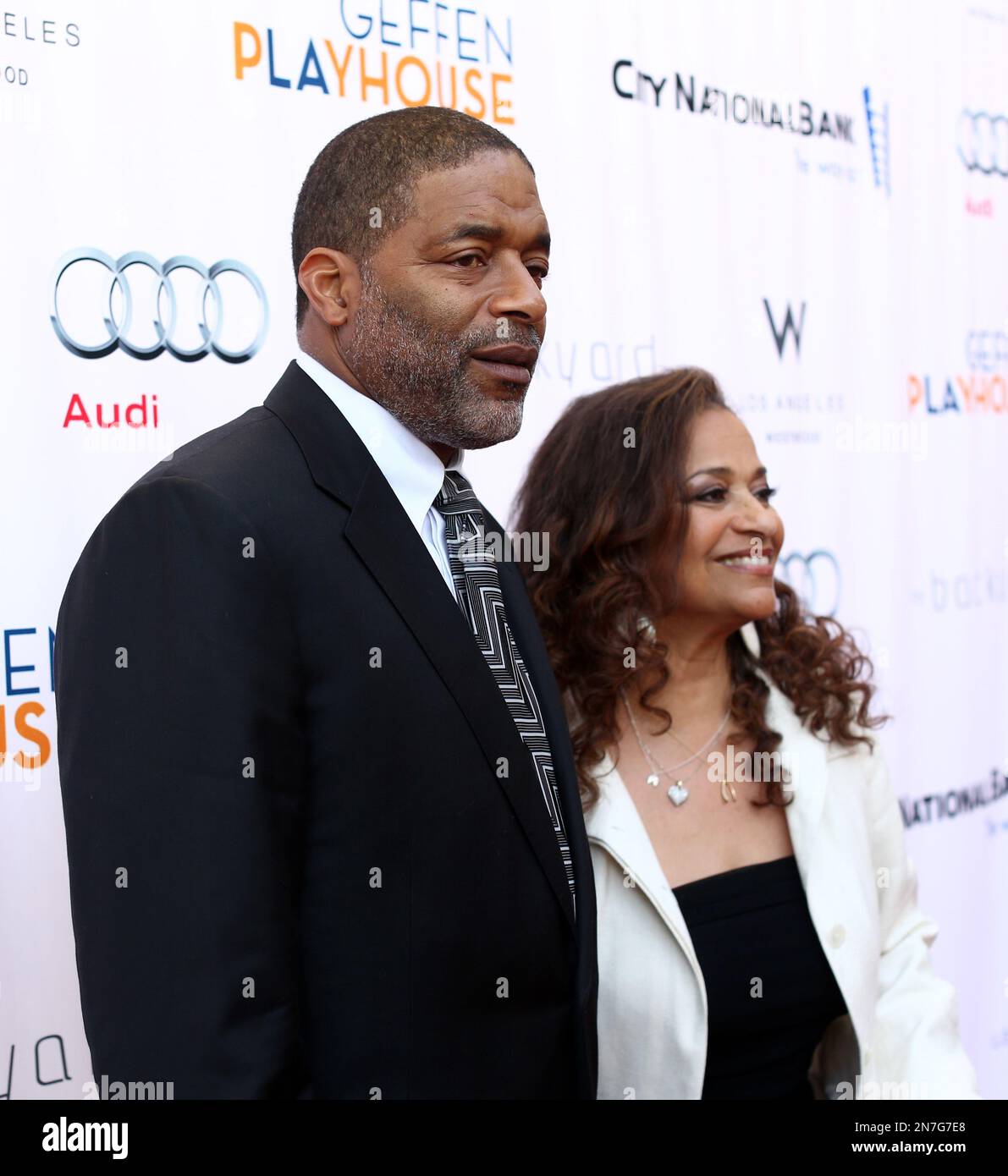 Norm Nixon, left, and Debbie Allen arrive at the Backstage at the ...