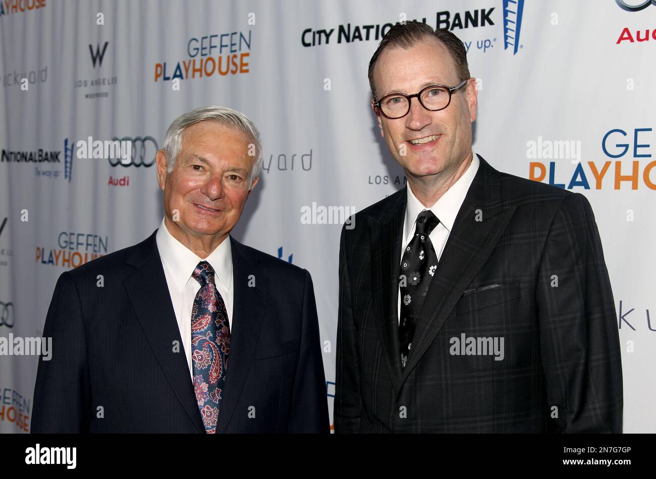 Bruce Ramer, left, and Geffen Playhouse managing director Ken Novice ...