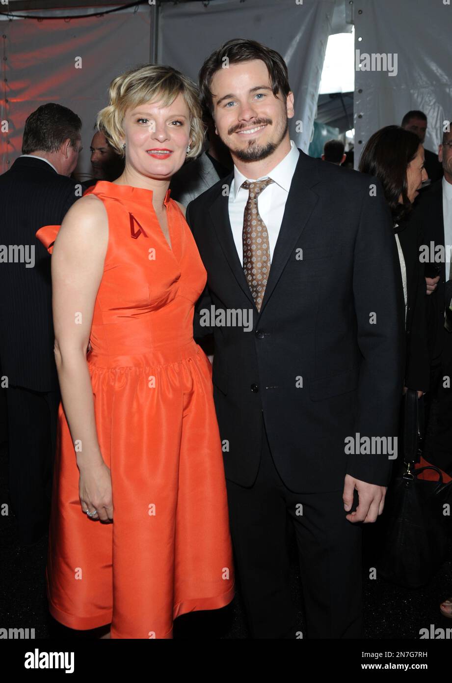 NEW YORK, CA - MAY 13: Martha Plimpton,and Jason Ritter attend the 2013 ...