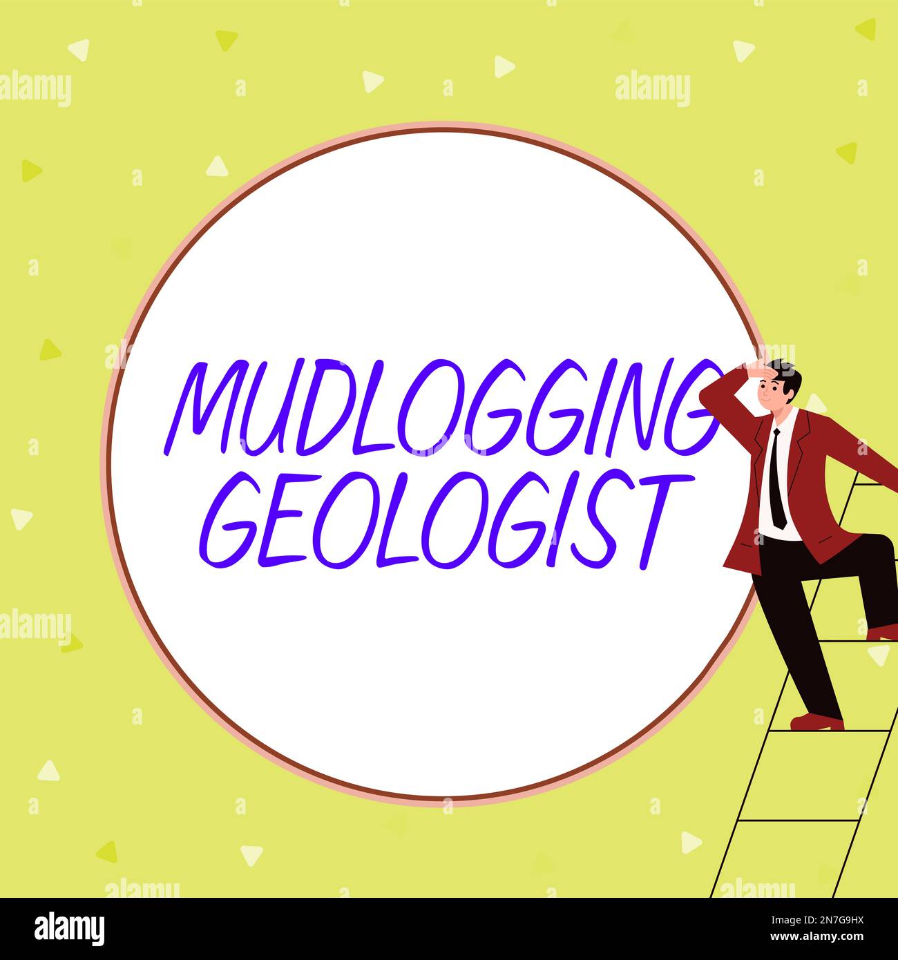 Conceptual display Mudlogging Geologist. Business idea gather ...