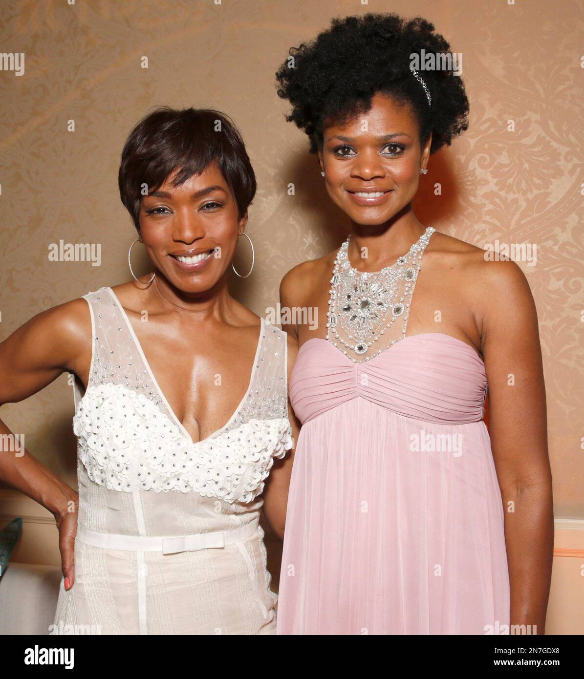 Angela Bassett and Kimberly Elise attend the CARRY Foundation's 7th ...