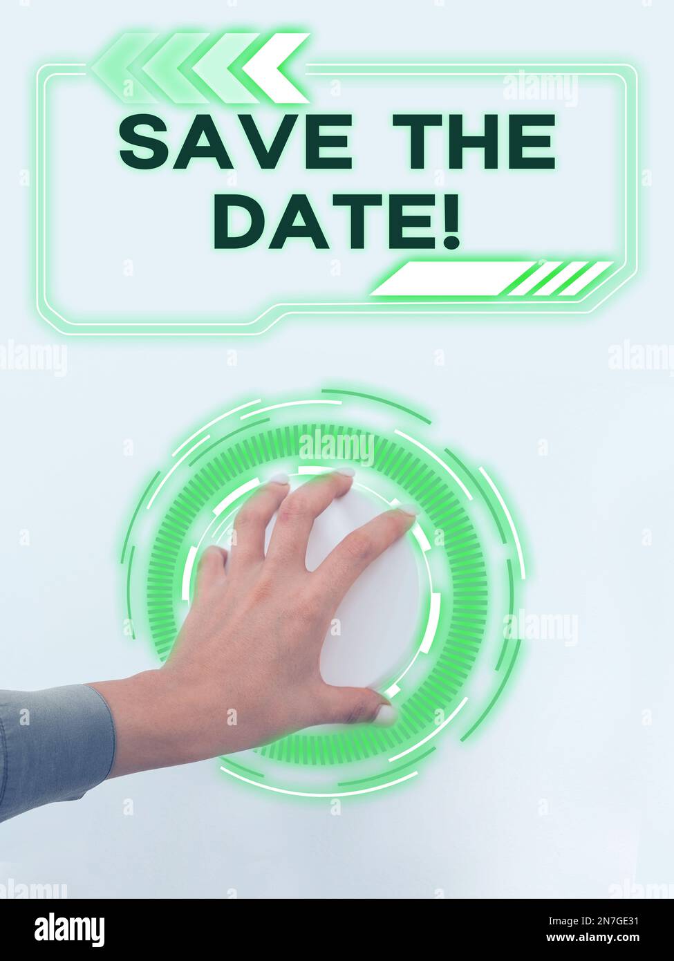 Hand writing sign Save The Date. Word Written on Remembering the schedule Mark the calendar ...