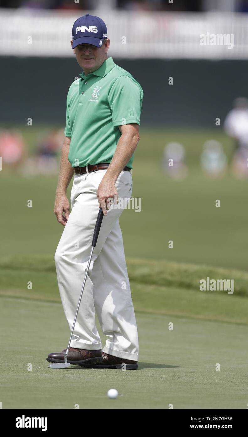 during the third round of The Players championship golf tournament at ...