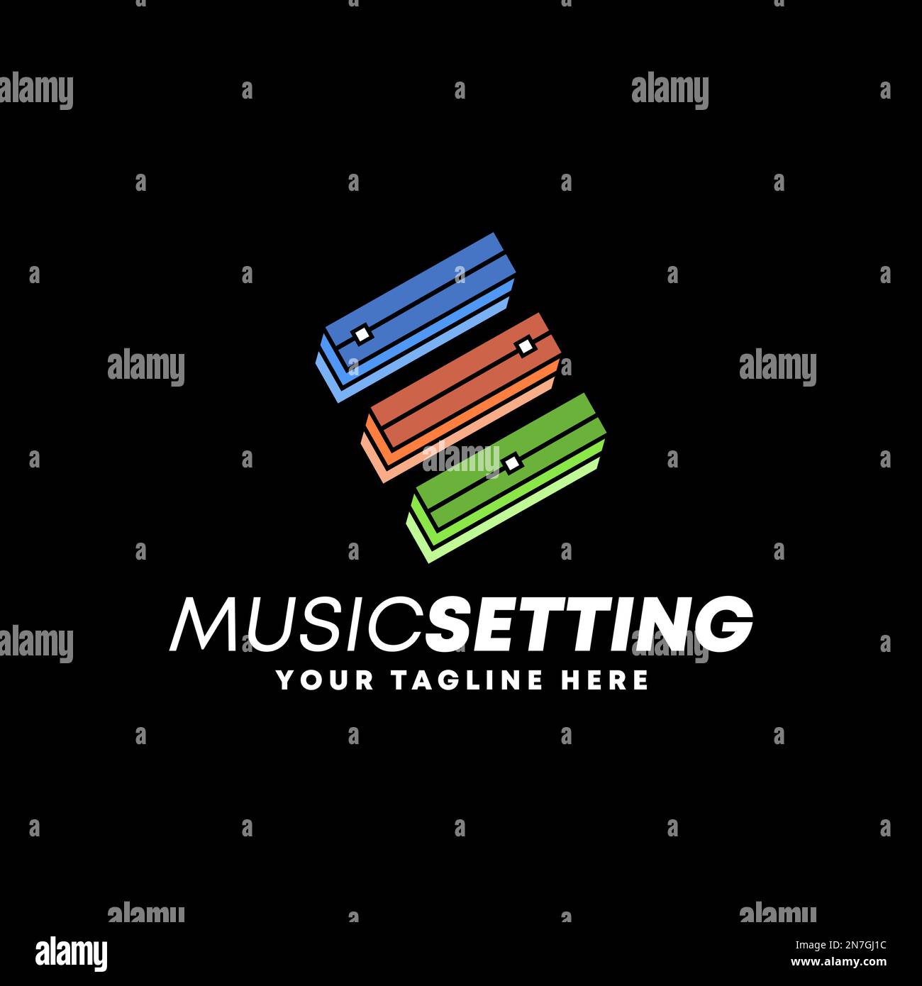 Keys Of A Metal Keyboard Stock Vector Images Alamy