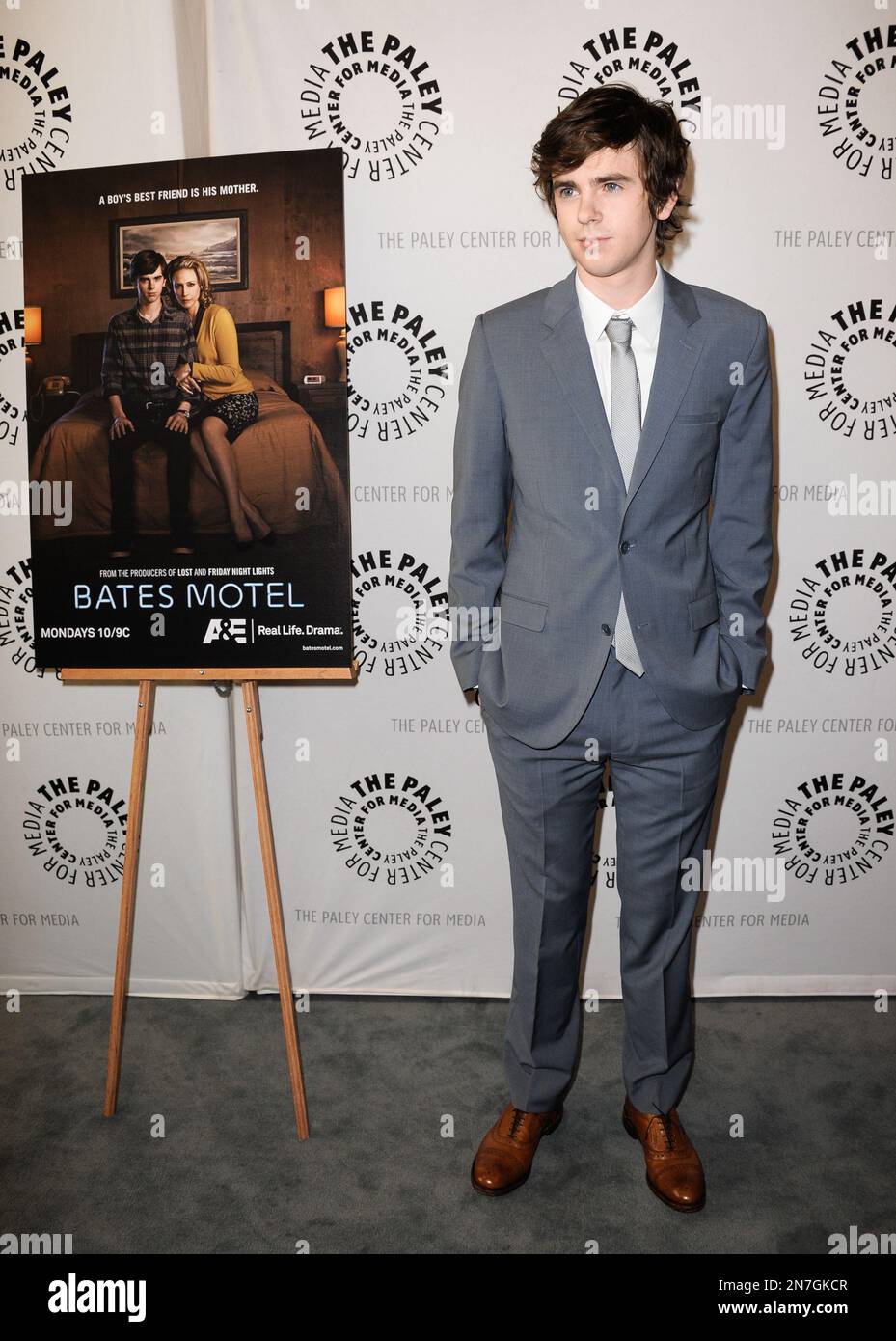 Freddie Highmore arrives at The Paley Center For Media presents "Bates ...
