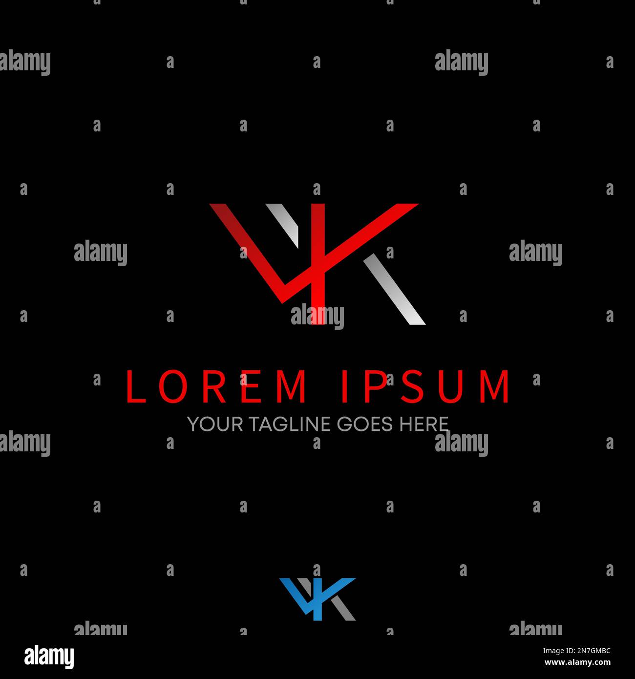 Letter or word KF of FK font flip and Cutting line image graphic icon ...