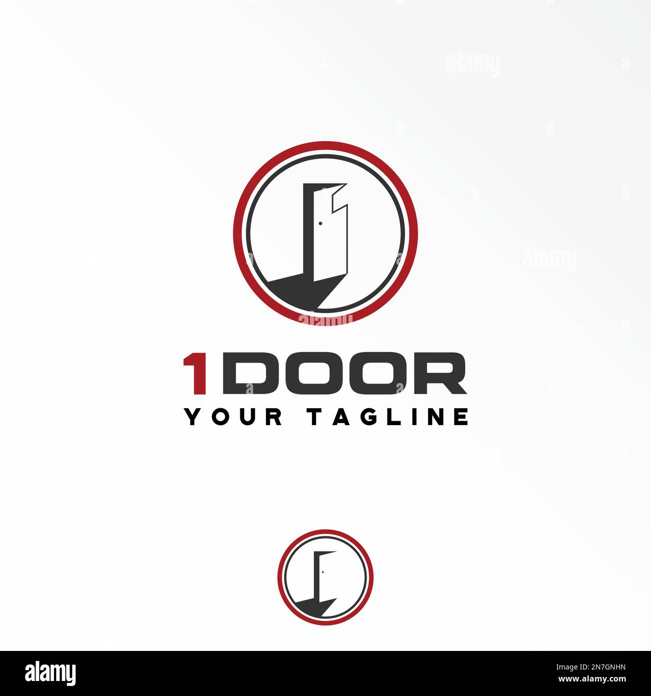 Number door 1 Stock Vector Images - Alamy