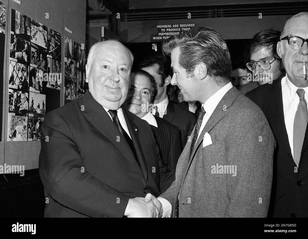English film director and producer Alfred Hitchcock and film director ...