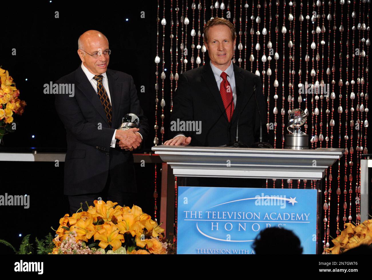 Executive Producers Dan Paulson (left) and Brent Shields accept the ...