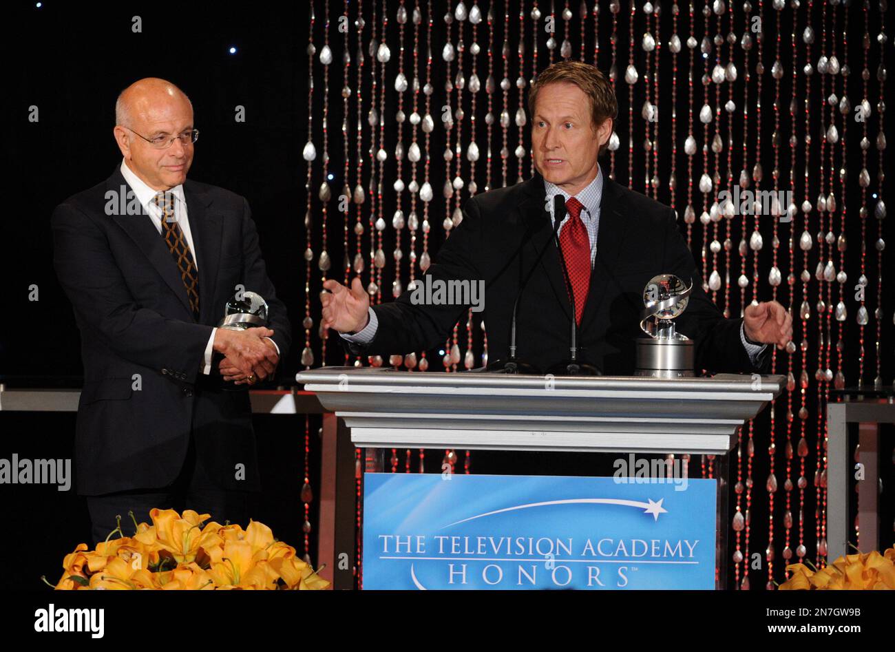 Executive Producers Dan Paulson (left) and Brent Shields accept the ...