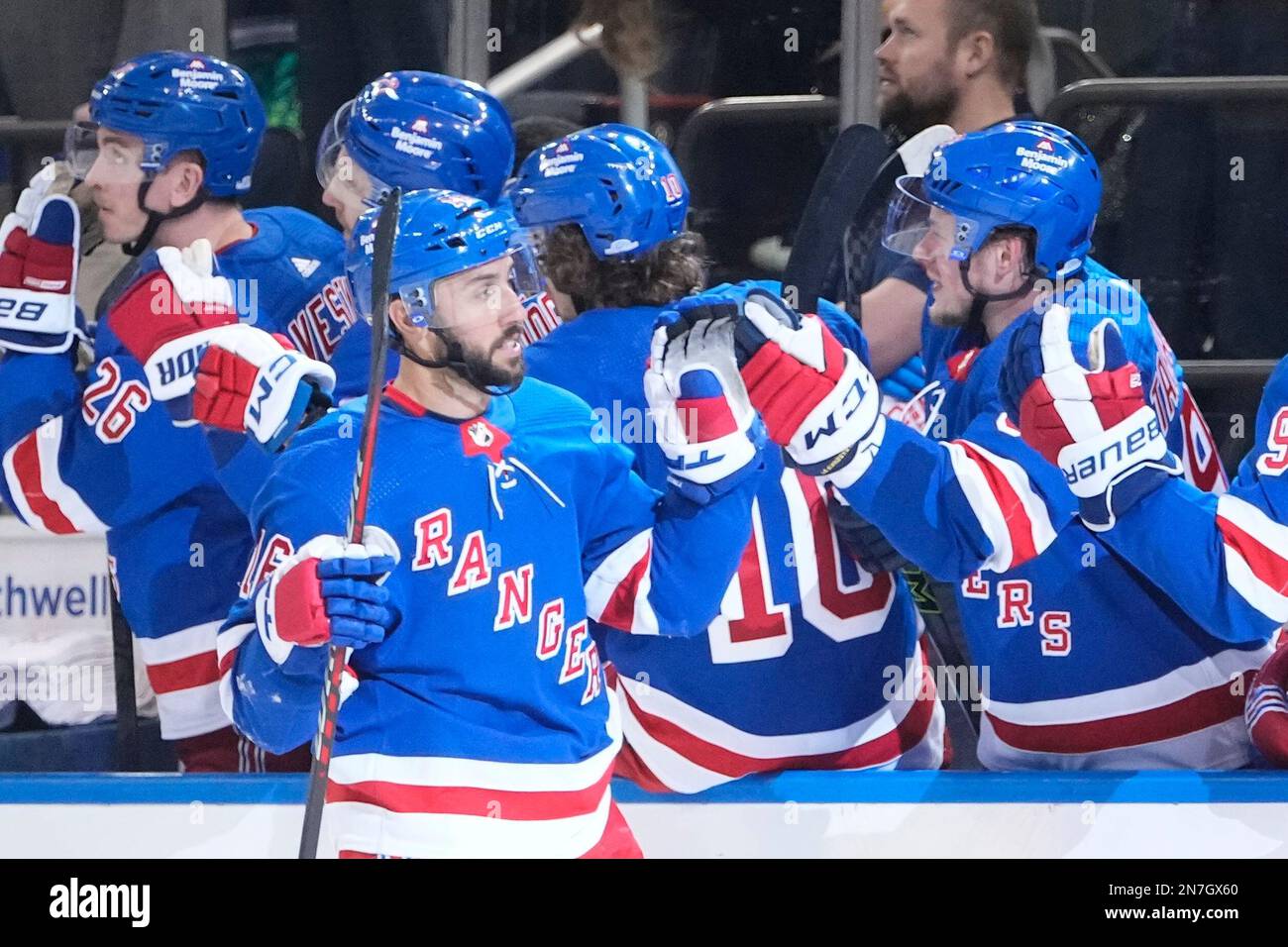 New York Rangers' Vincent Trocheck (16) during the first period of an ...