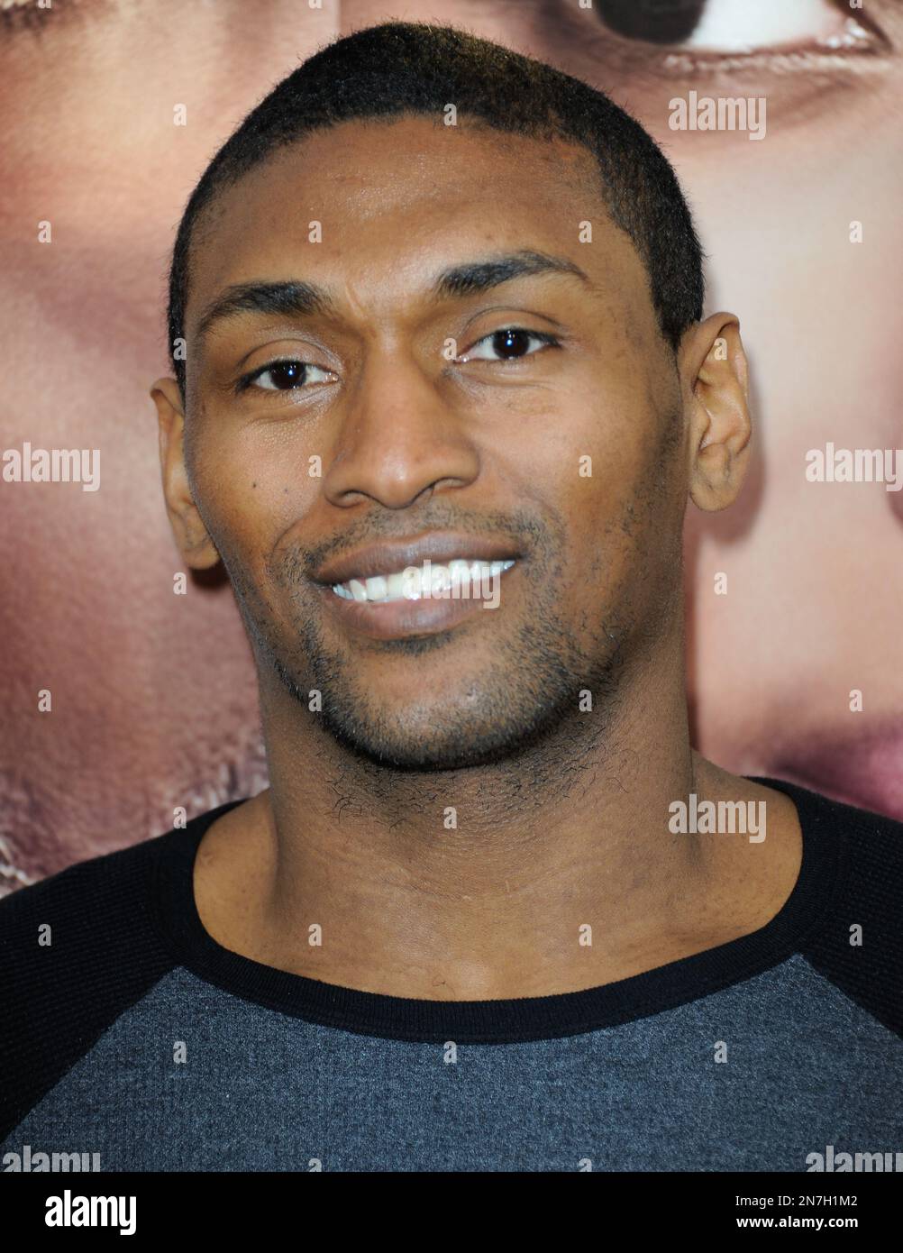 Metta World Peace arrives at the world premiere of "Peeples" at the ...