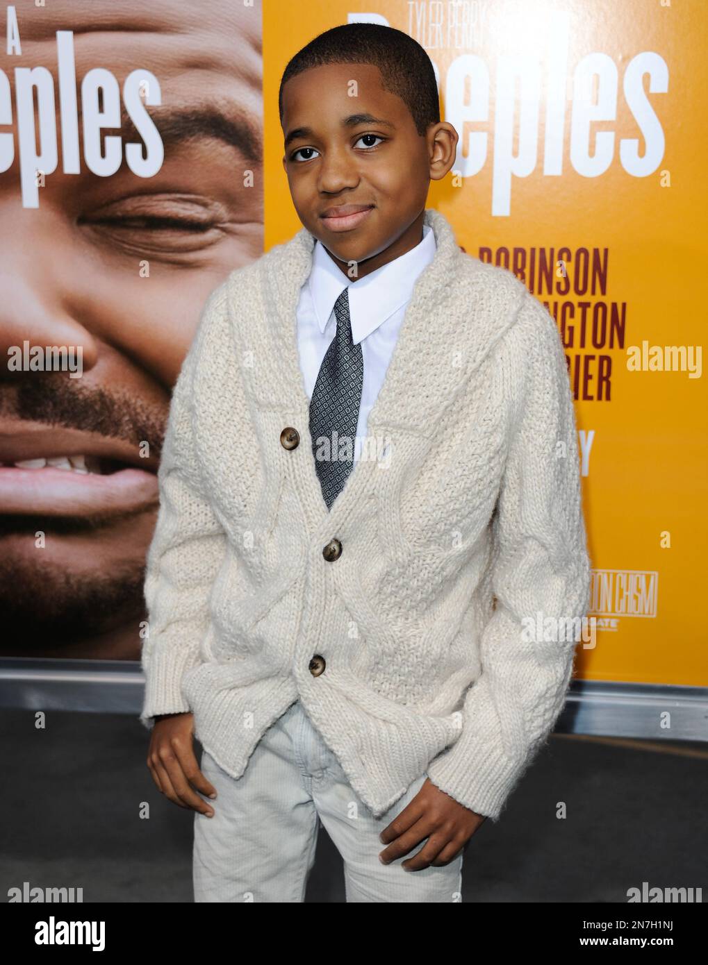 Tylen Jacob Williams arrives at the world premiere of "Peeples" at the ...