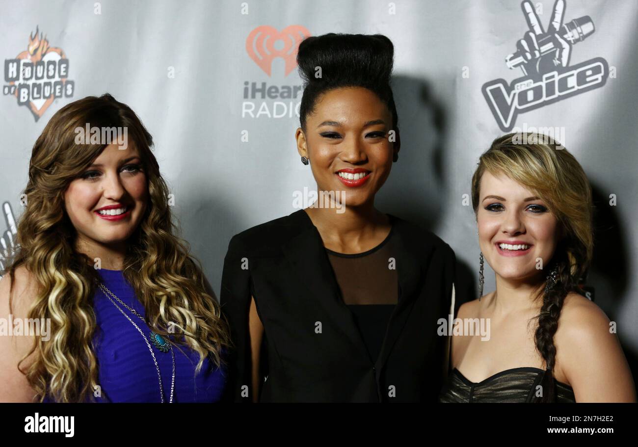 Sarah Simmons, left, Judith Hill, center, Amber Carrington pose from ...
