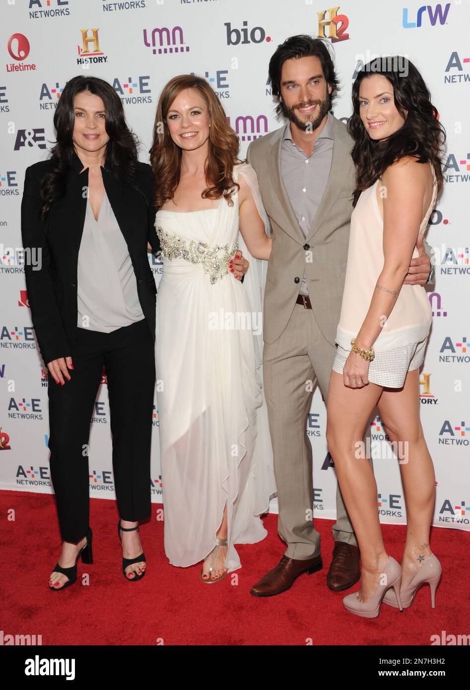 "Witches of East End" cast members, from left, Julia Ormond, Rachel Boston, Daniel Ditomasso and ...