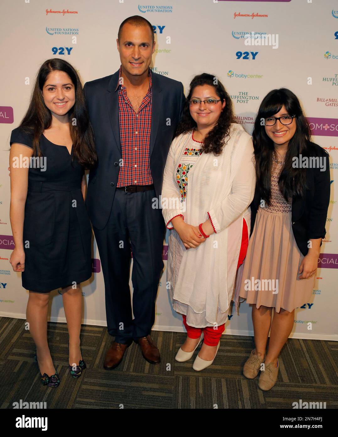 Julie Zeilinger, from left, Nigel Barker, Saba Ismail, and Ines Renique ...