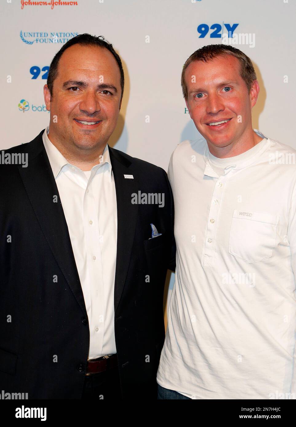 Aaron Sherinian, of the United Nations Foundation, and Robbie Parker ...