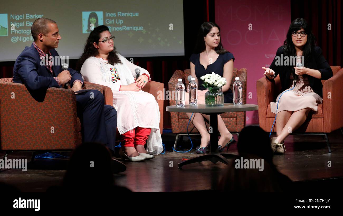 Ines Renique, from right, Julie Zeilinger, Saba Ismail, and Nigel ...