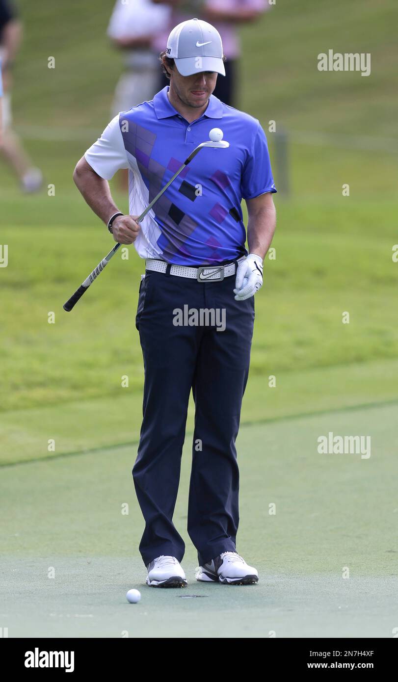 Rory McIlroy during a practice round at The Players Championship golf ...