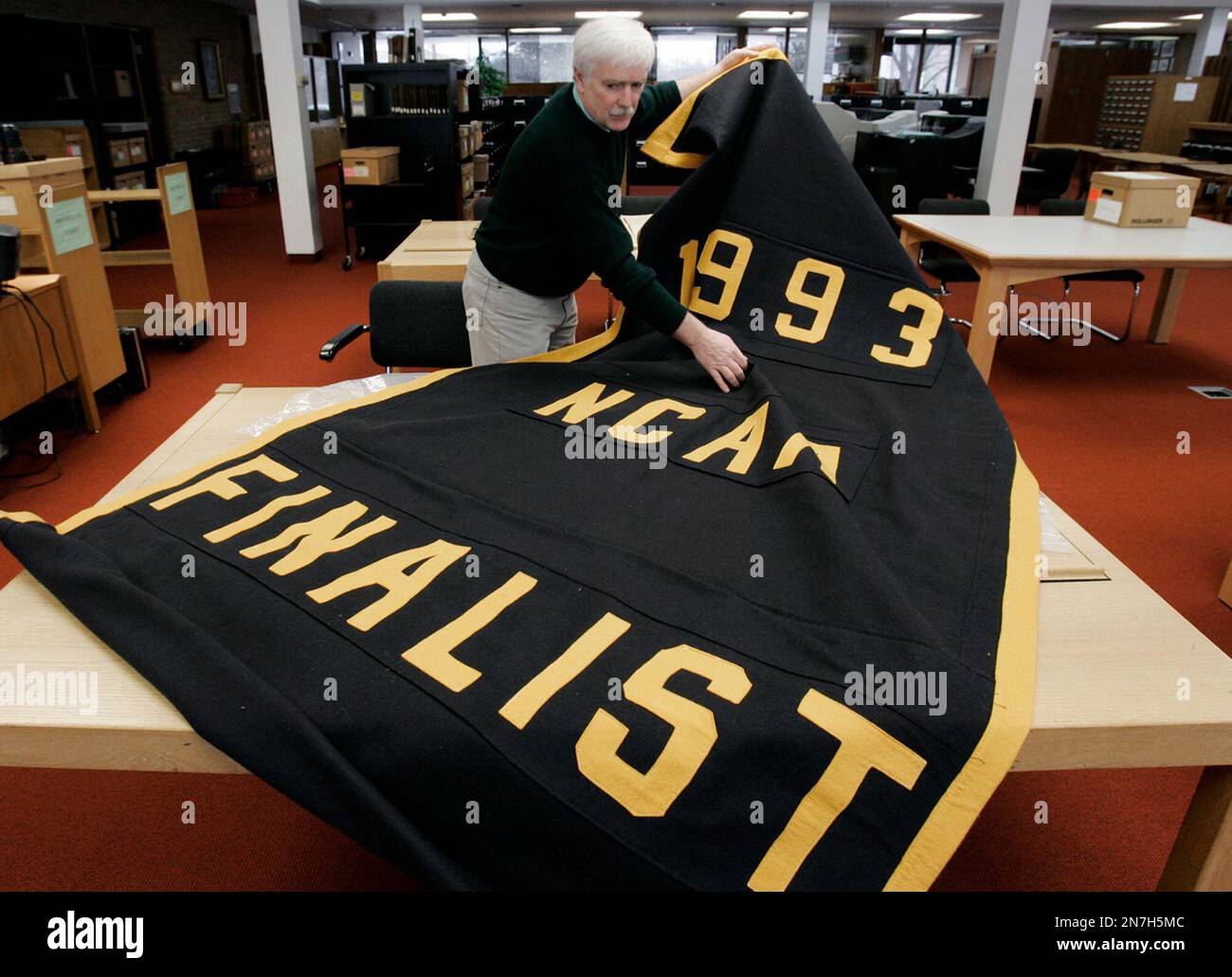 FILE - In this Feb. 6, 2007, file photo, Greg Kinney, archivist at the ...