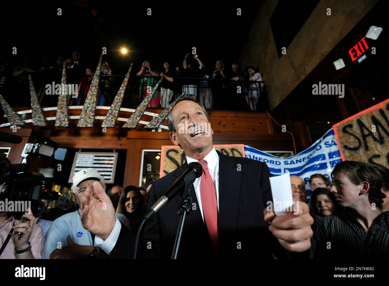 Former South Carolina Gov. Mark Sanford gives his victory speech after ...