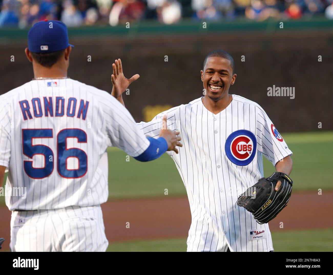 Actor and host of America's Got Talent Nick Cannon, smiles at Chicago ...