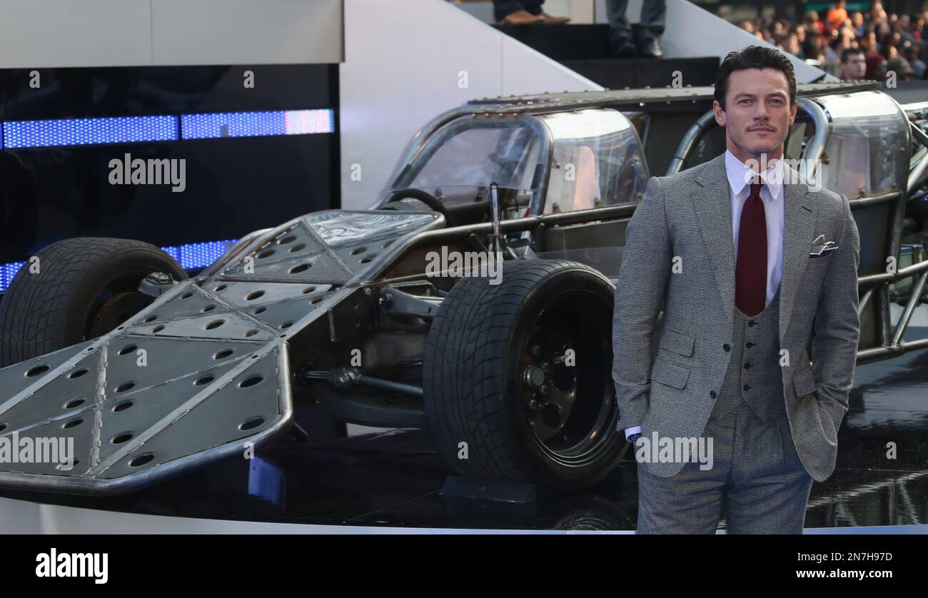 Luke Evans arrives for the World Premiere of Fast & Furious 6, at a ...