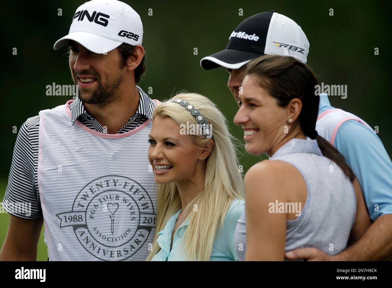 Win McMurry of the Golf Channel and Olympic swimmer Michael Phelps pose ...