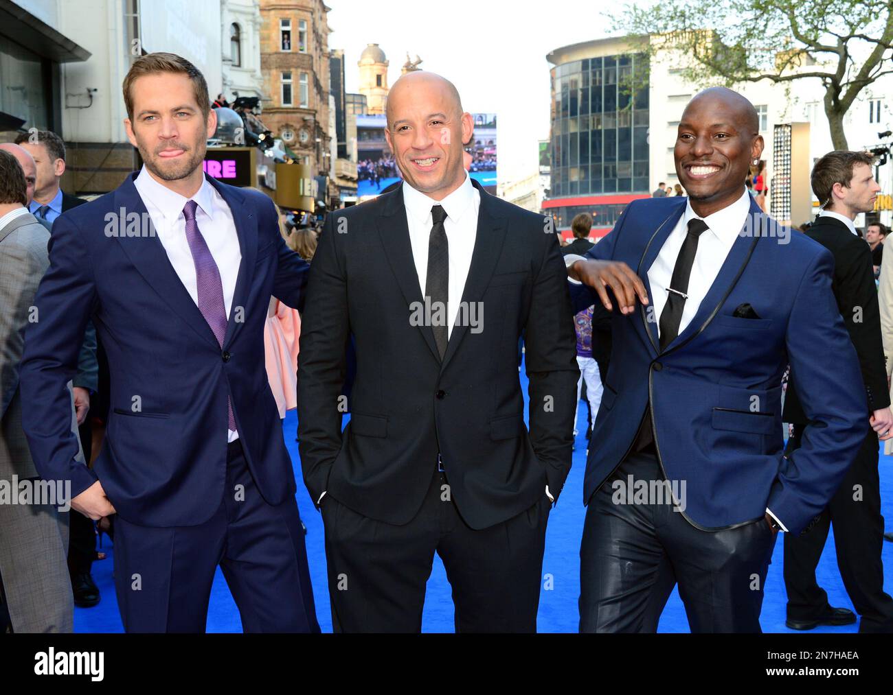 Paul Walker, Vin Diesel and Tyrese Gibson at the World Premiere of Fast ...