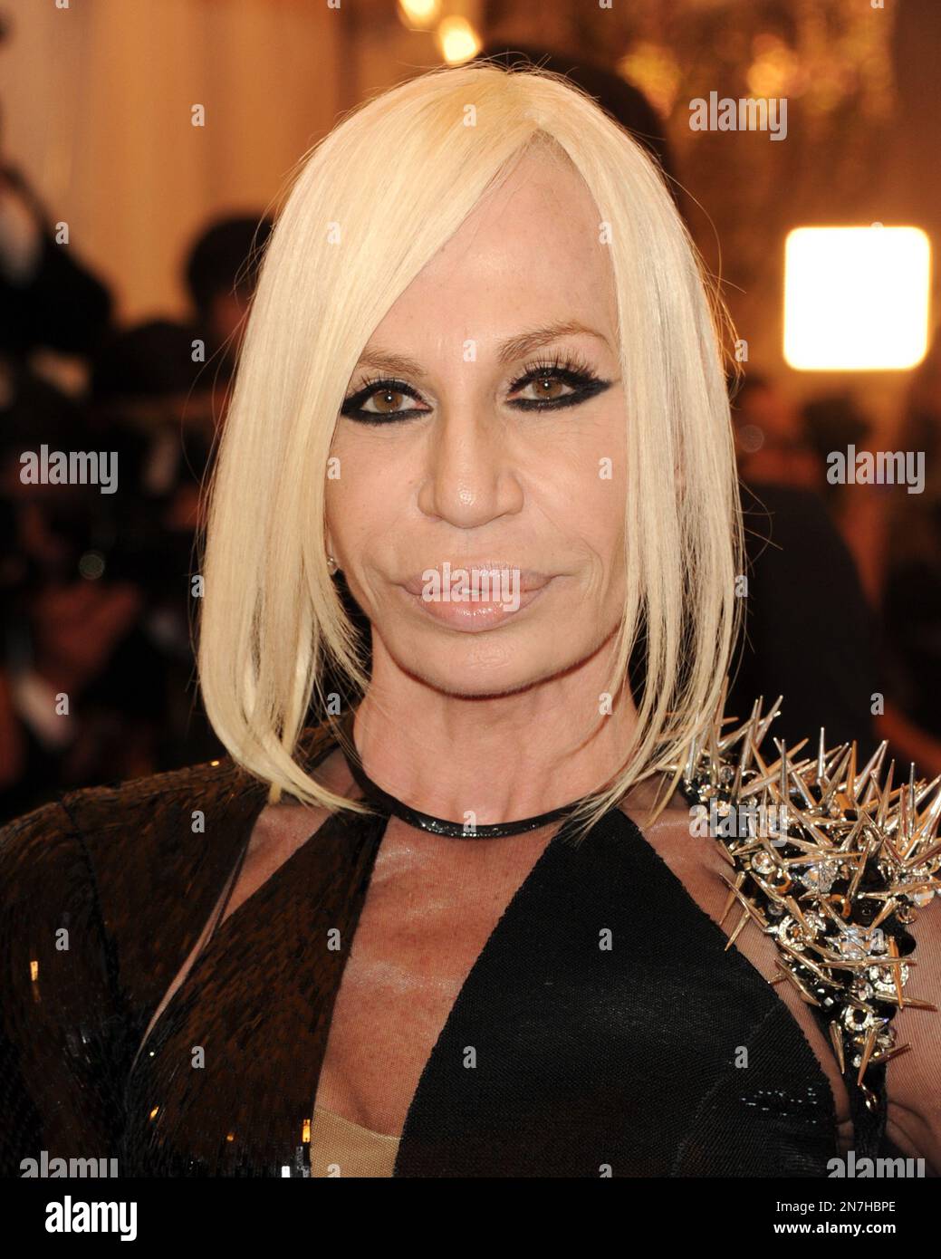Designer Donatella Versace attend The Metropolitan Museum of Art ...