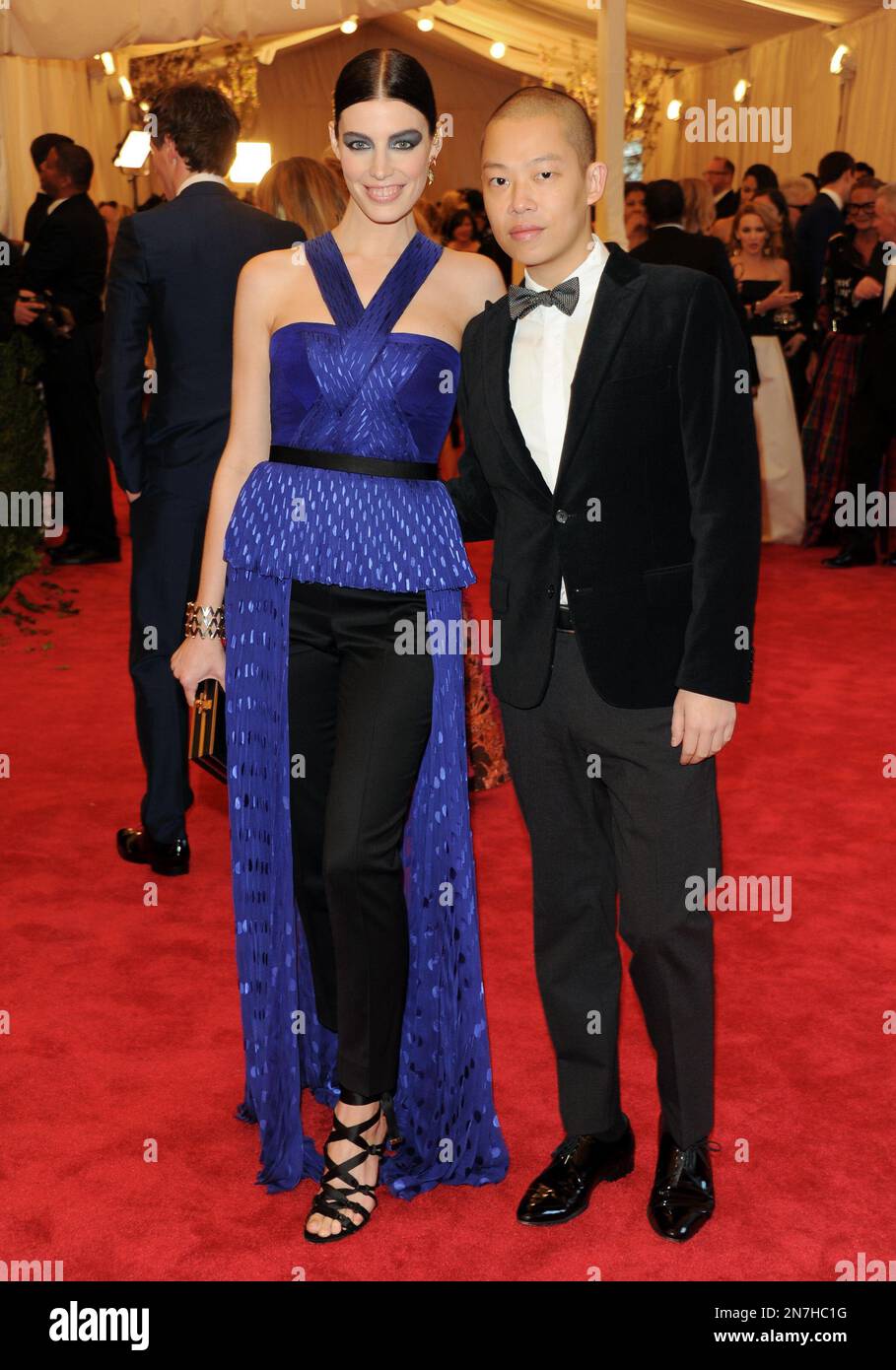 Actress Jessica Paré and designer Jason Wu attend The Metropolitan ...