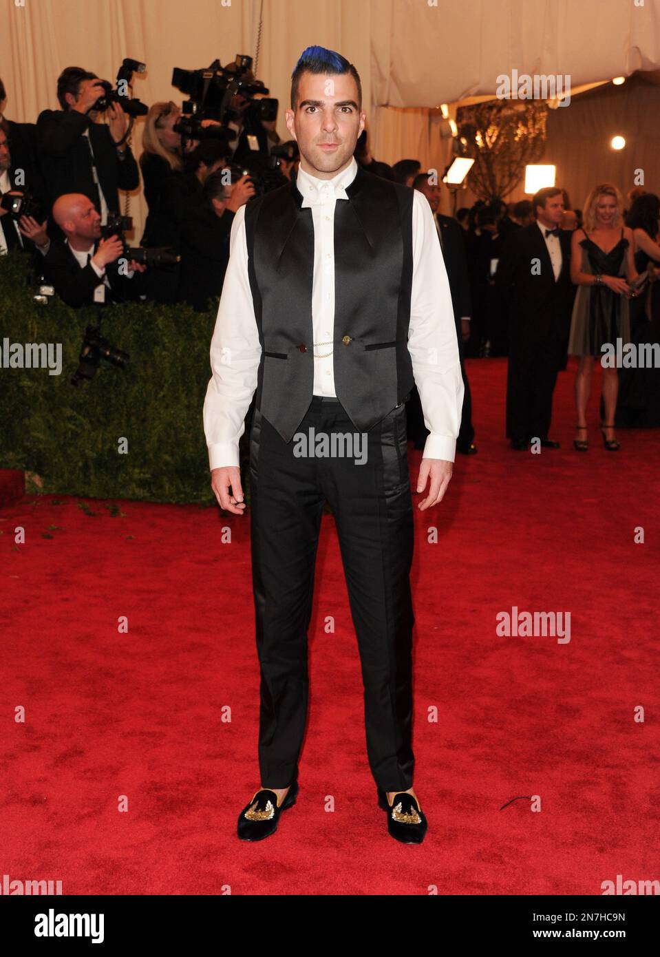 Actor Zachary Quinto attends The Metropolitan Museum of Art Costume ...