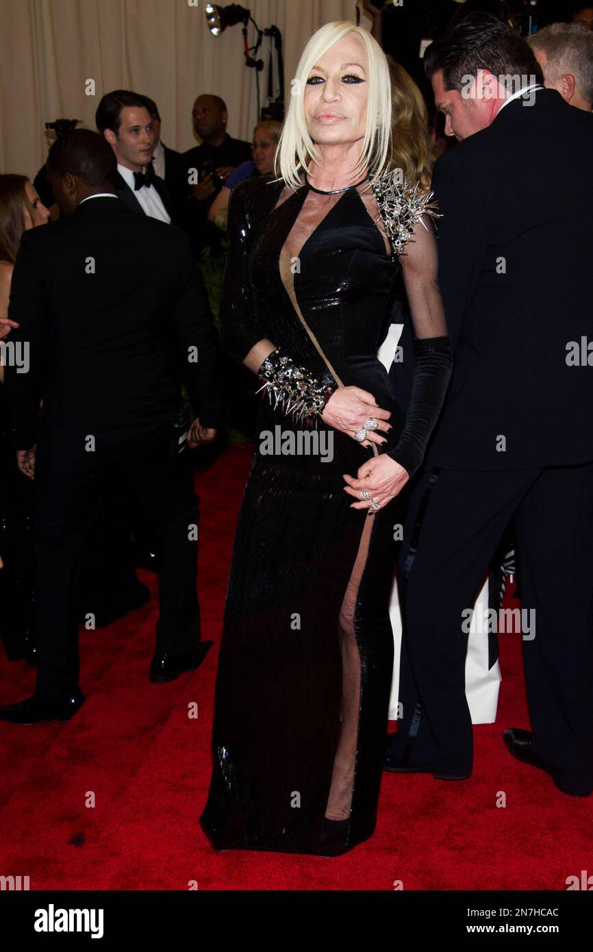 Donatella Versace attends The Metropolitan Museum of Art's Costume ...