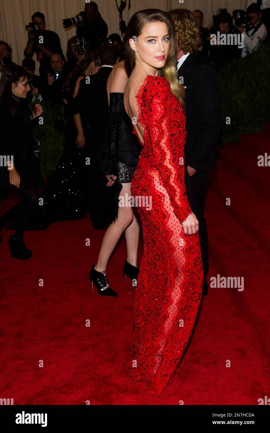 Amber Heard attends The Metropolitan Museum of Art's Costume Institute ...
